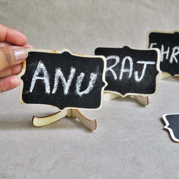 Hartley Name Tag Stand | Blackboard Name Tag | Dinner Table Name Tag ...